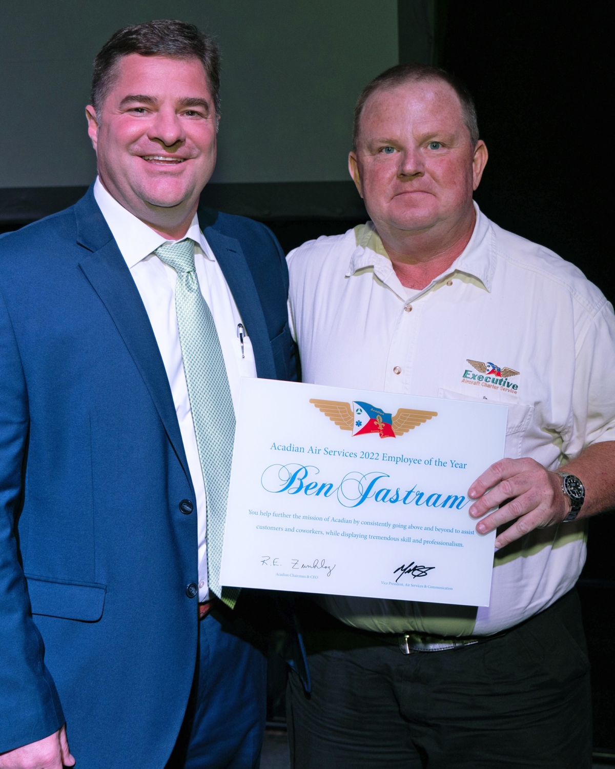 Ben Jastram Named as Air Services 2022 Employee of the Year | Acadian ...